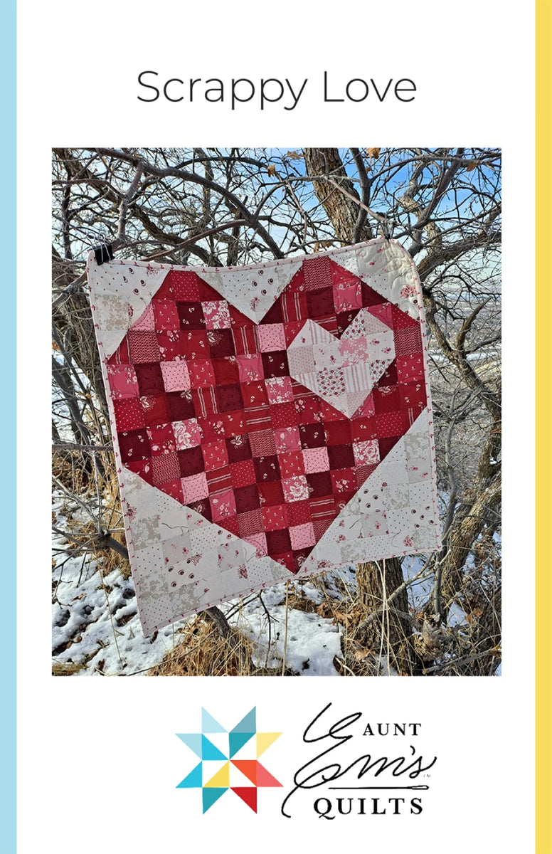 Scrappy Love Quilt Pattern, printed packet – North Shore Quilting