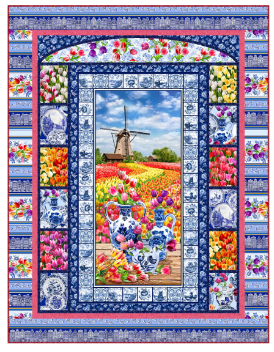 Delft View Quilt Kit with Fabrics from Michael Miller – North Shore ...