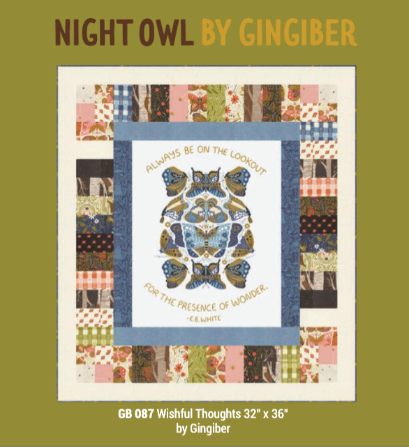 Night Owl Quilt Kit by Gingibier for Moda...Wishful thinking pattern ...