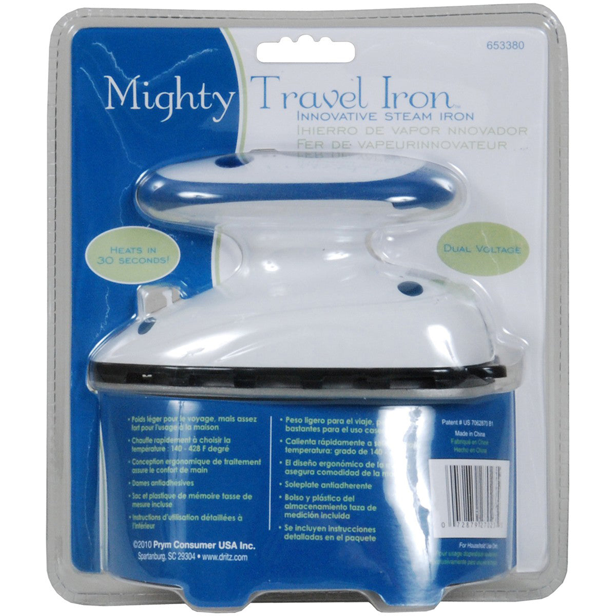 Dritz Mighty Steam Iron – North Shore Quilting